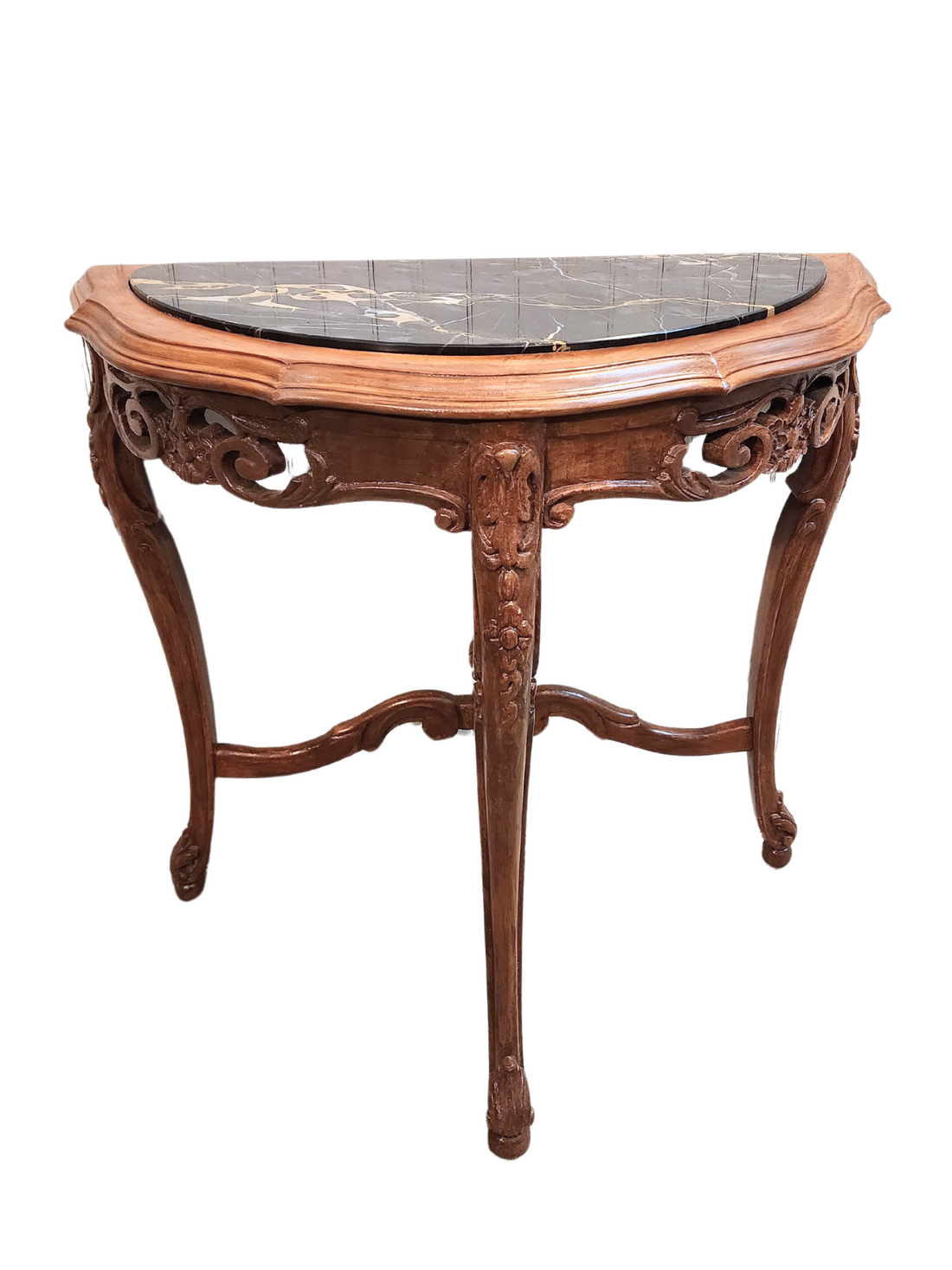 Vintage Demi Lune table Louis XV style French Demi lune side table | D ...