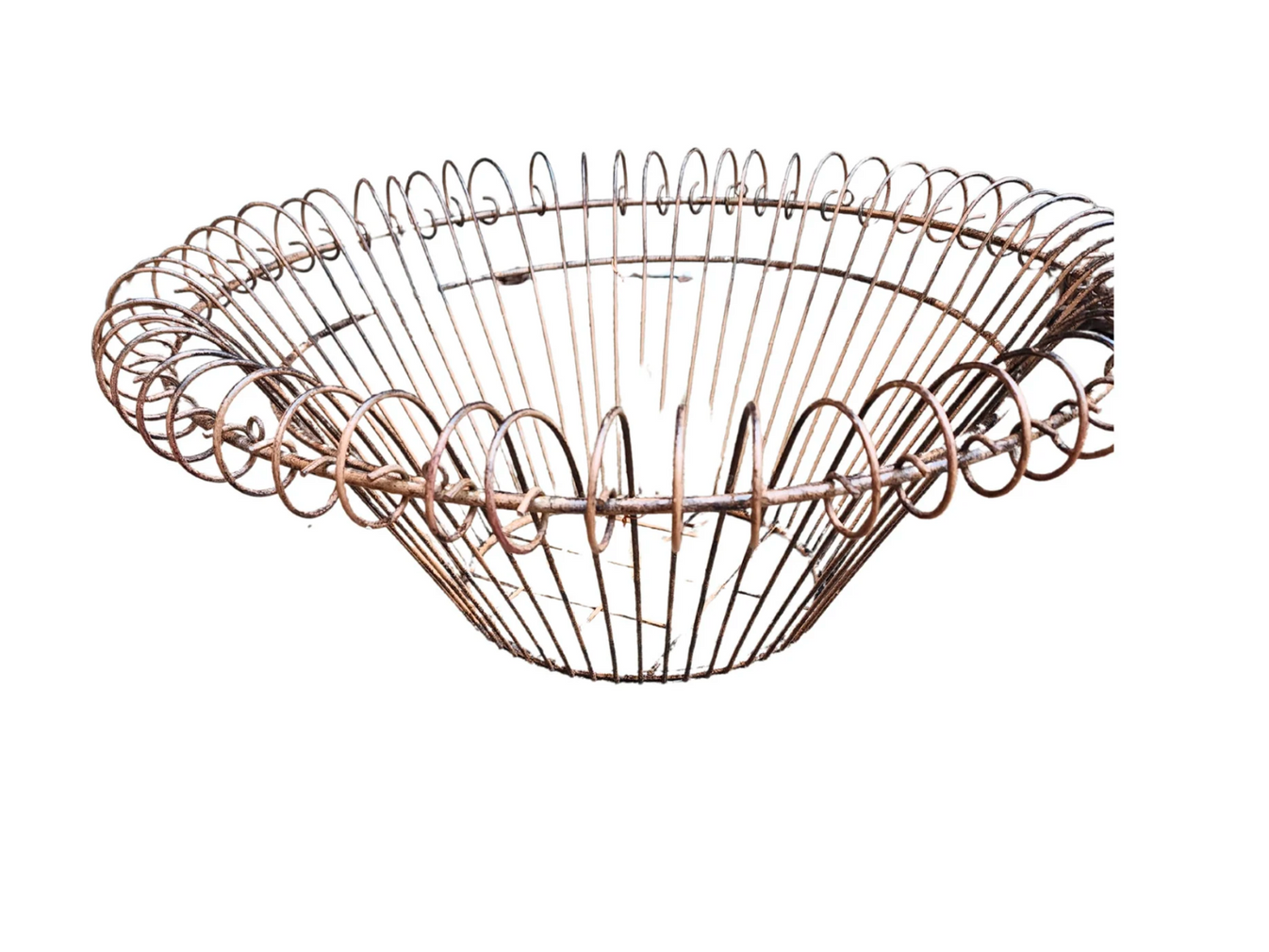 Large Wire Planter | Georgian wire planter | Vintage wire planter | Fr ...